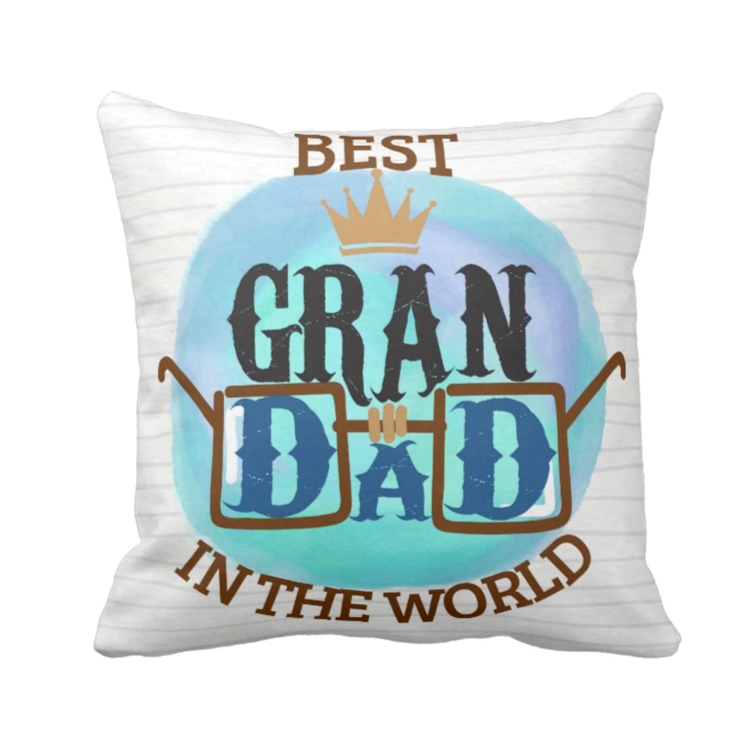 Cute Best Grandad in the World Cushion Cover - theyayacafe