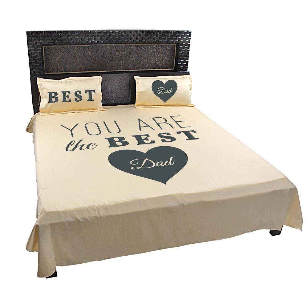 Best Dad Bed Sheet for Father with Pillow Covers - theyayacafe
