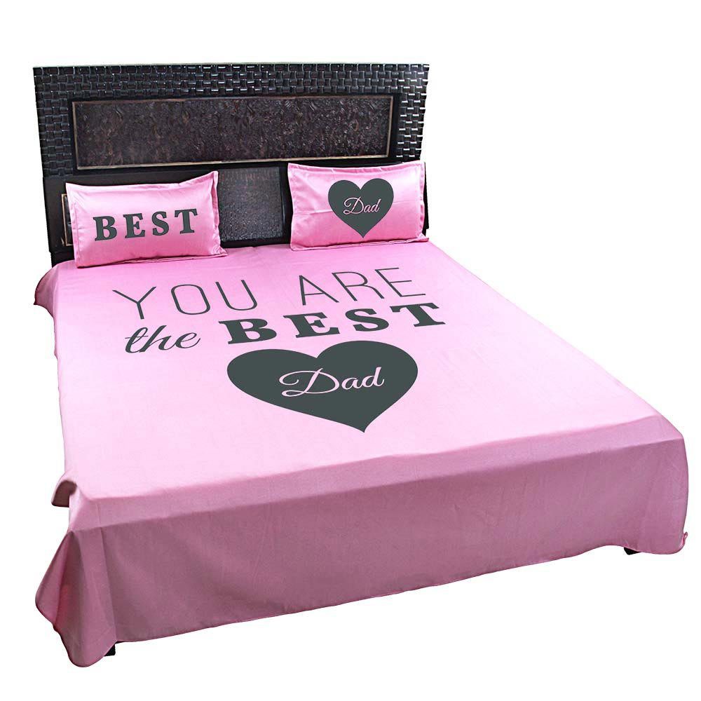 Best Dad Bed Sheet for Father with Pillow Covers - theyayacafe